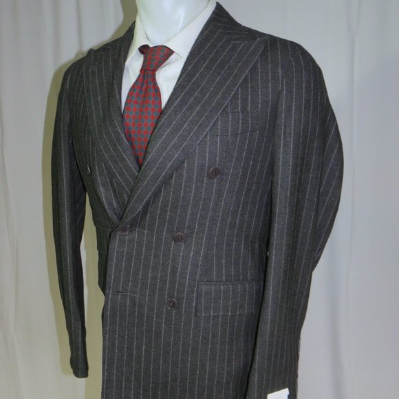 Phineas Cole | Suits & Blazers | Phineas Cole Charcoal Striped Peak ...